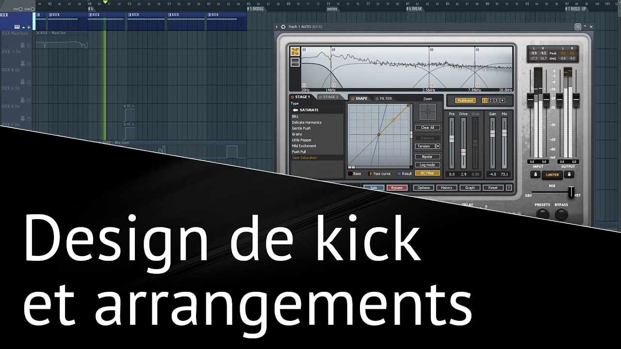 DESIGN DE KICK ET ARRANGEMENTS