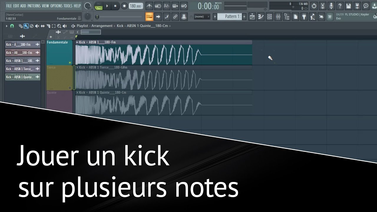 JOUER UN KICK SUR PLUSIEURS NOTES